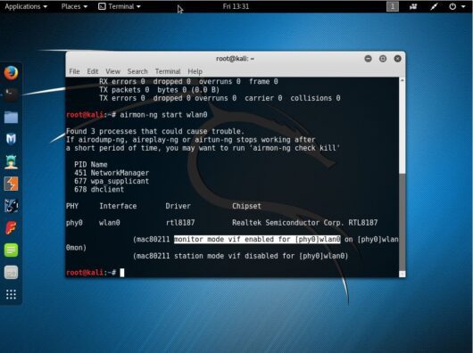 How to Connect ALFA AWUS036H to Kali Linux in VirtualBox-enable monitor ...